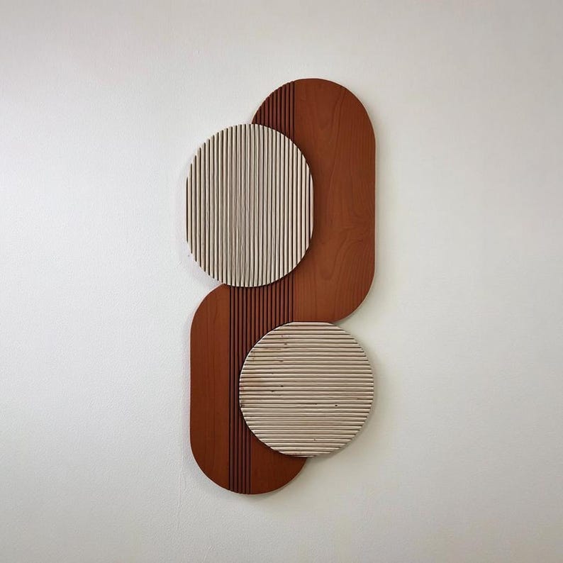 High-end Modular Wood Wall Panels: Vertical Geometric Assemblage With ...