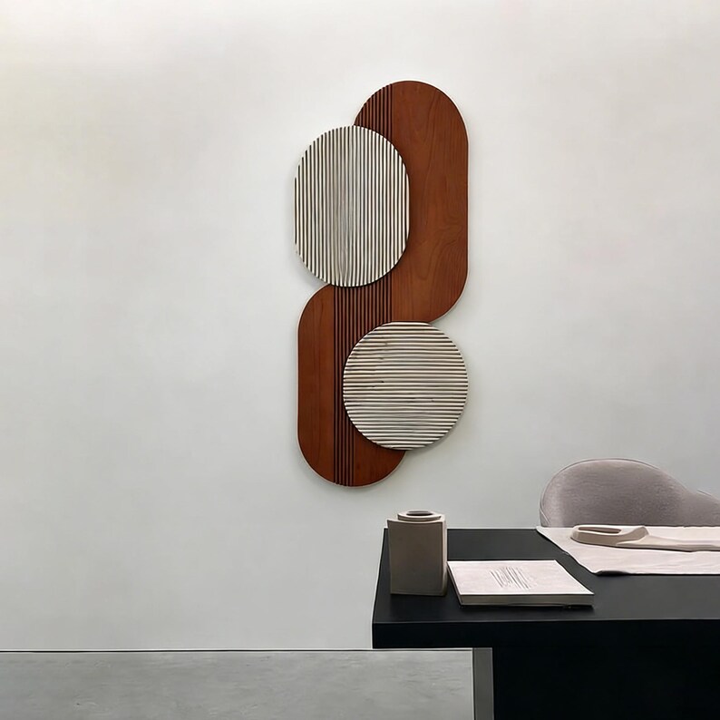 High-end Modular Wood Wall Panels: Vertical Geometric Assemblage With ...