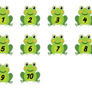 Frog Number Matching - Etsy