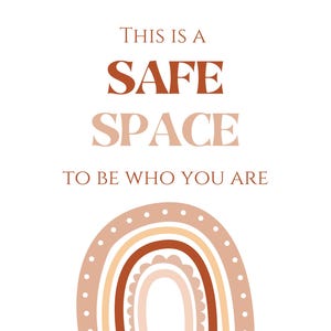 Safe Space Poster - Etsy