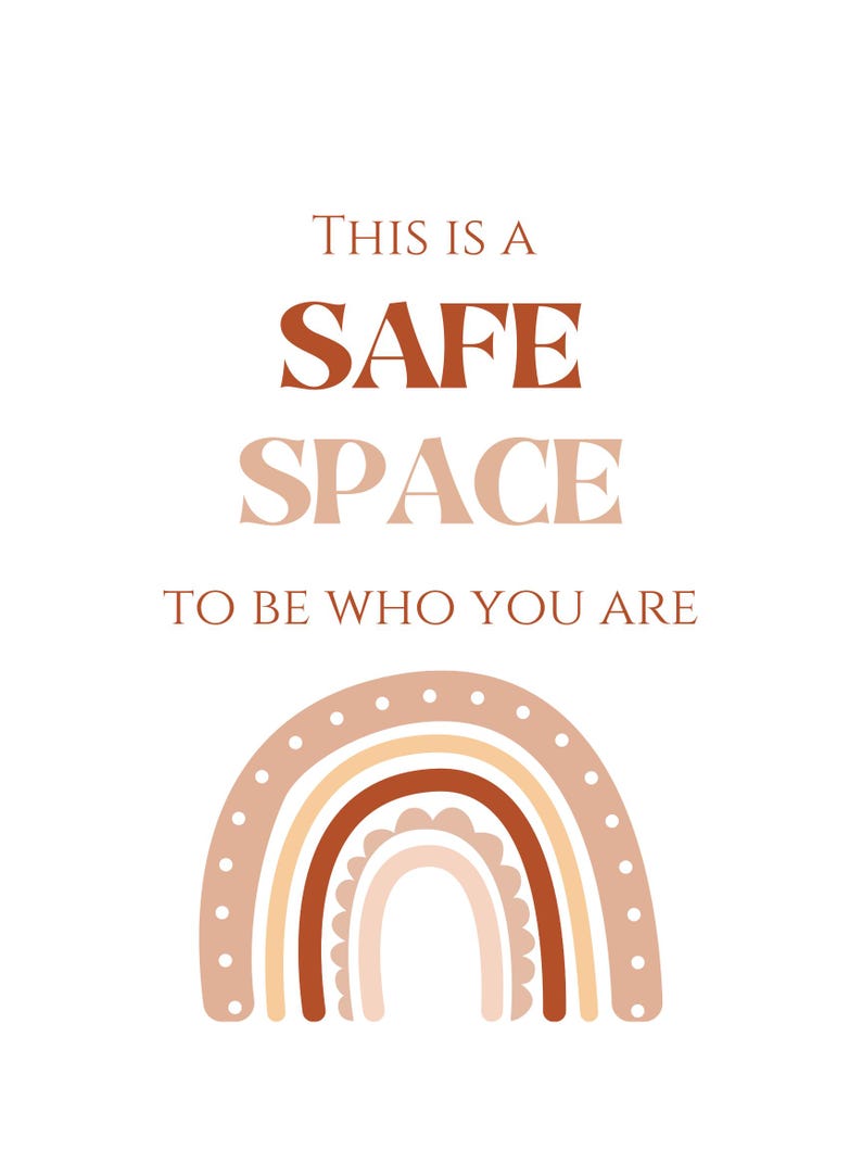 Safe Space Poster - Etsy