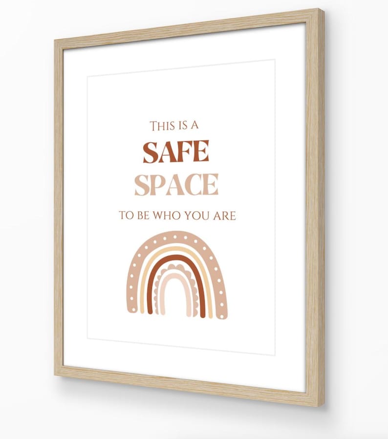 Safe Space Poster - Etsy
