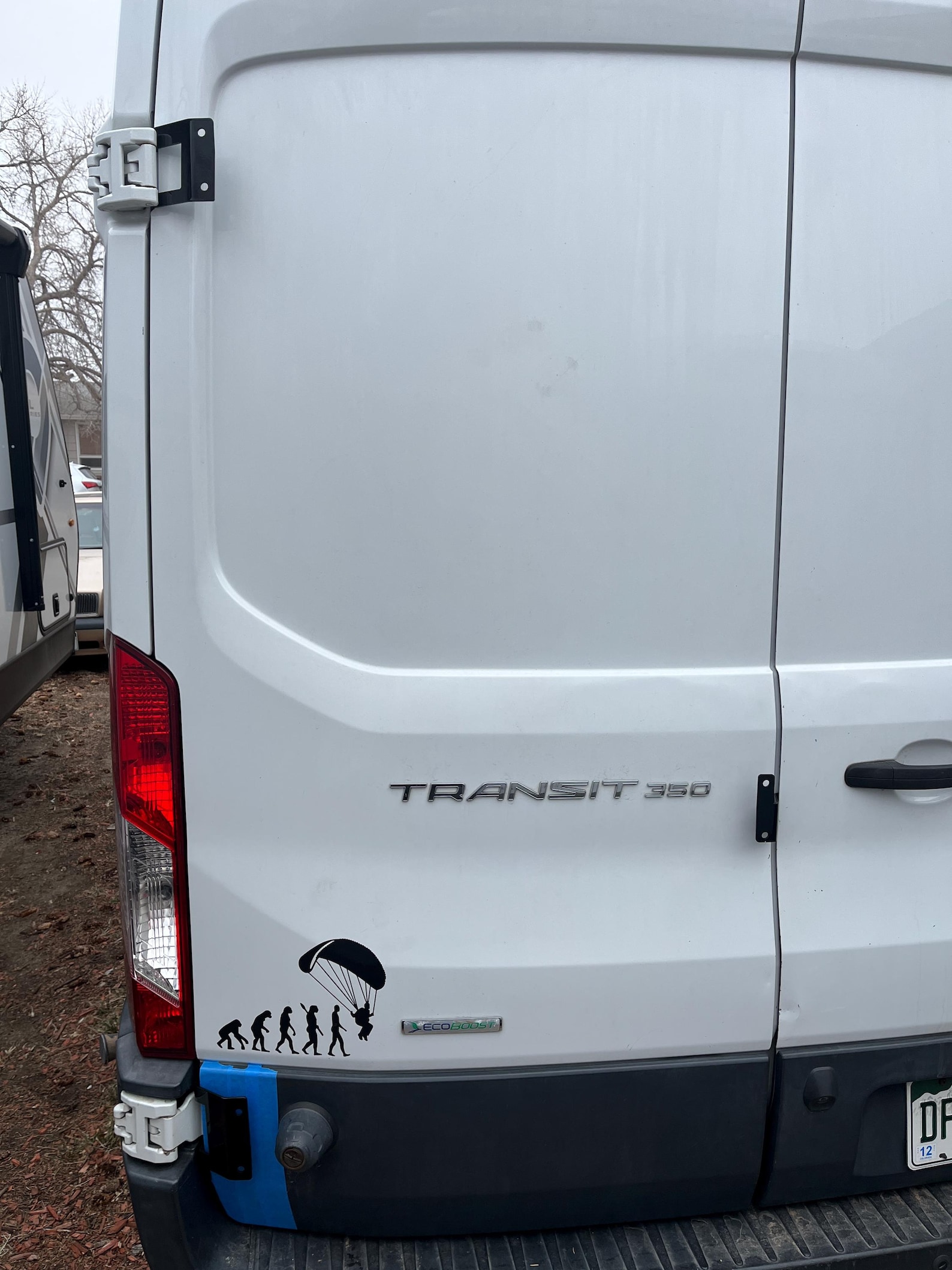 Ford Transit Driver's Side Rear Door Mounts for 253 Degree Hinges (aka ...