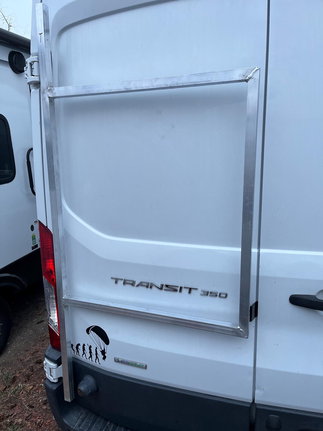 Ford Transit Driver's Side Rear Door Mounts for 253 Degree Hinges (aka ...