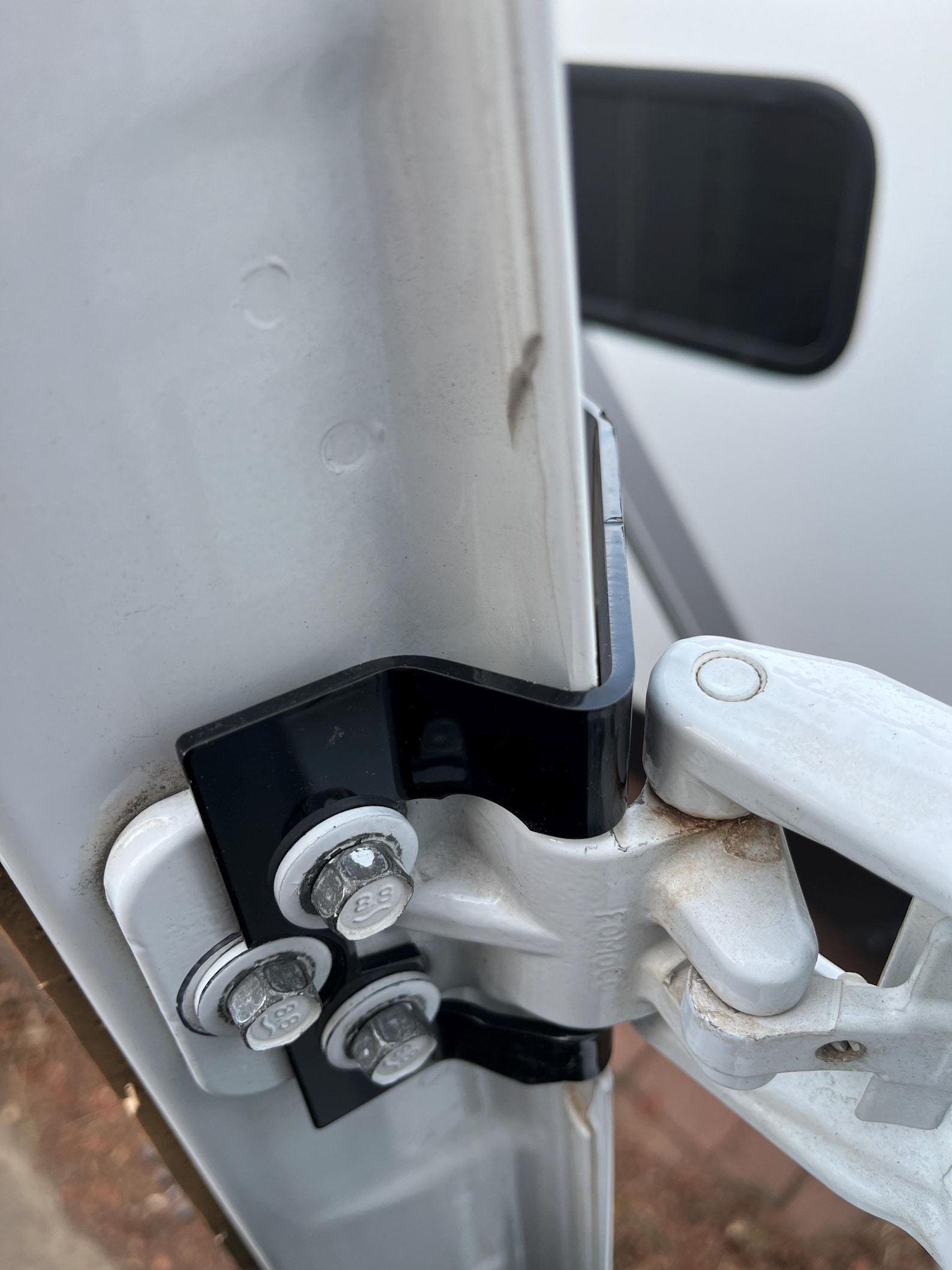 Ford Transit Driver's Side Rear Door Mounts for 253 Degree Hinges (aka ...