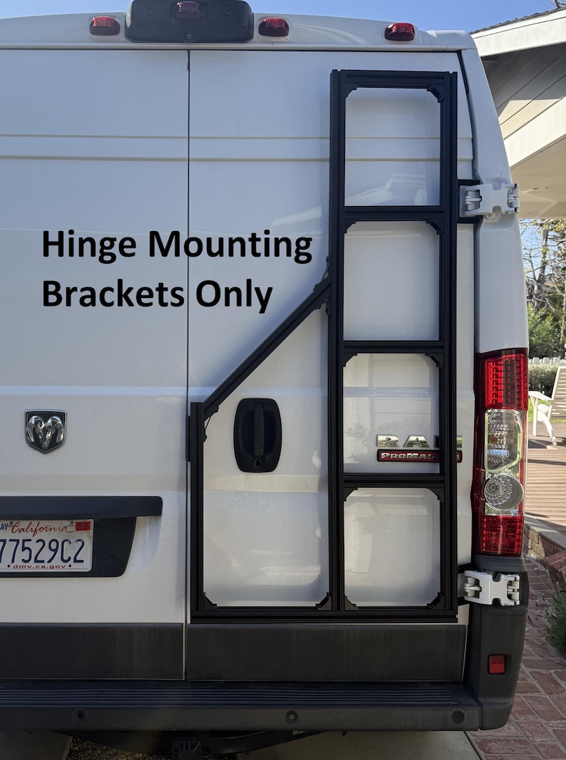 Ram Promaster Passenger Rear Door Mounting Brackets, DIY Door Carrier ...