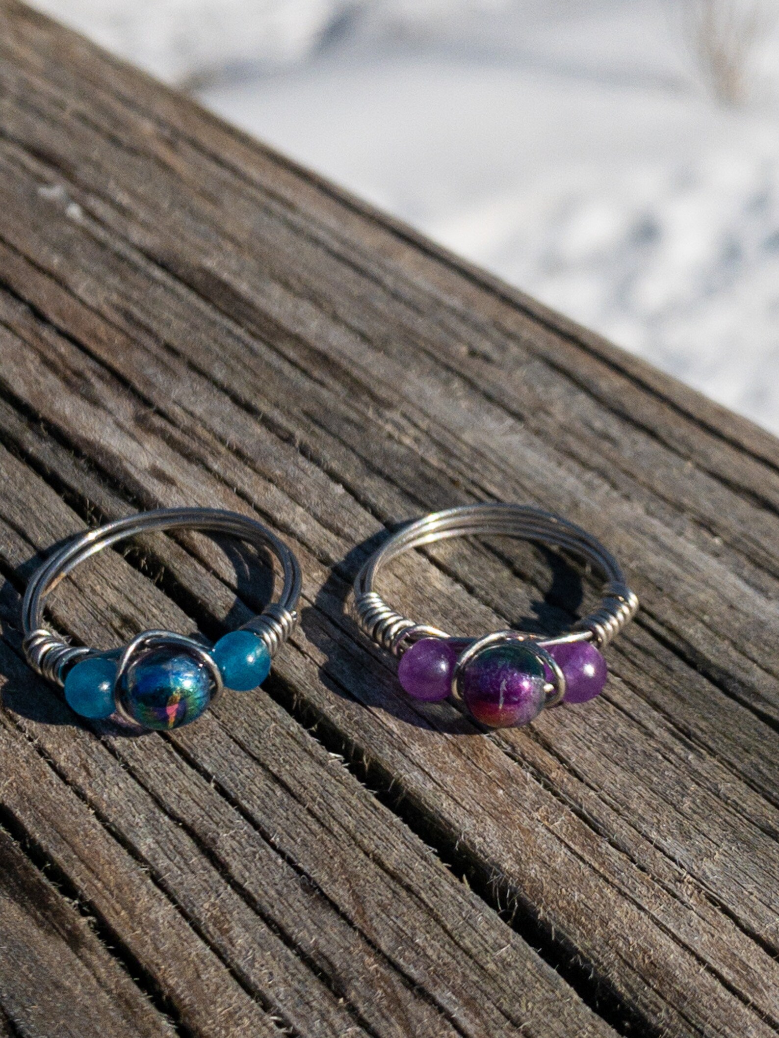 Mermaid / Fairy Ring Color Changes When Bead is Rolled - Etsy