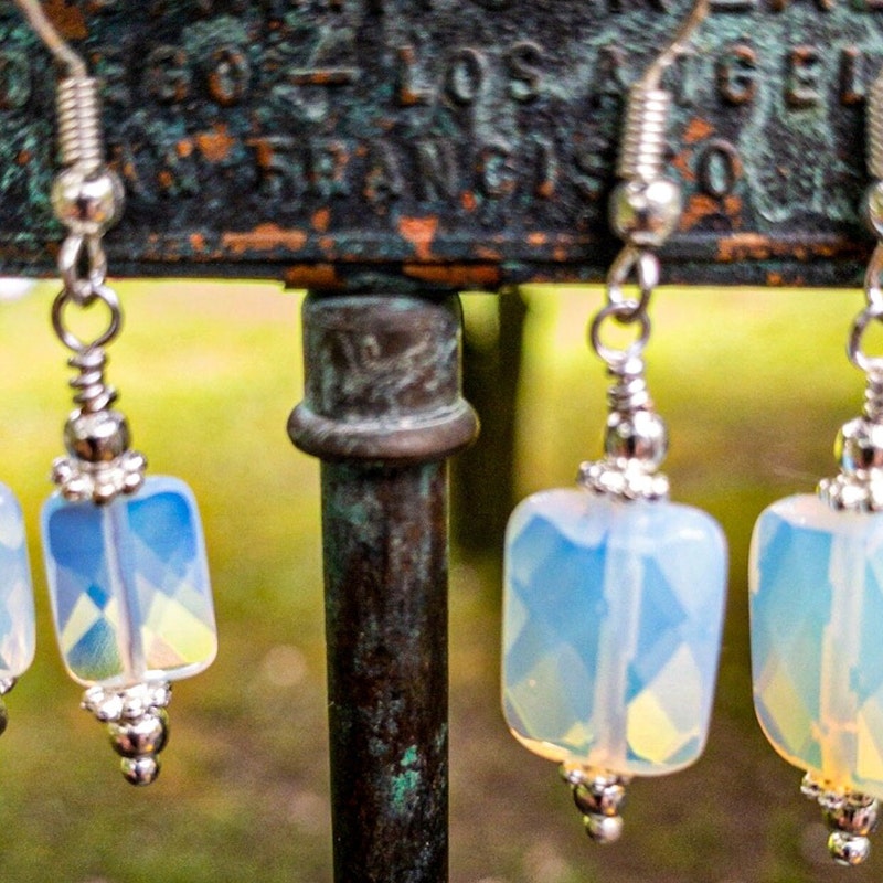Sea Opal Earrings - Etsy
