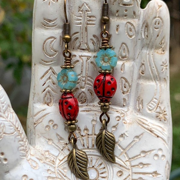 Ladybug Earrings - Etsy