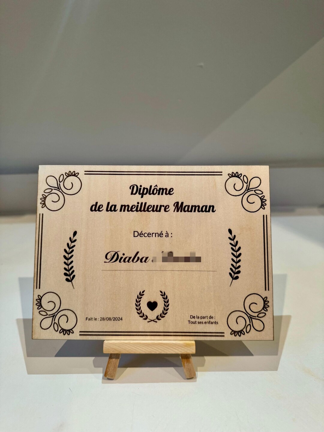 Wooden Diploma Plaque - Etsy
