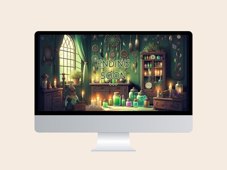 Green Twitch Overlay Animated Stream Screen Witch Overlay Stream Screen ...