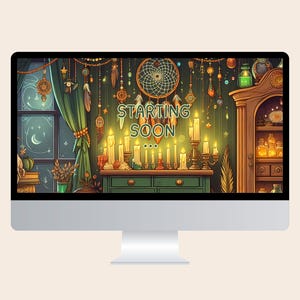 Green Twitch Overlay Animated Stream Screen Witch Overlay Stream Screen ...