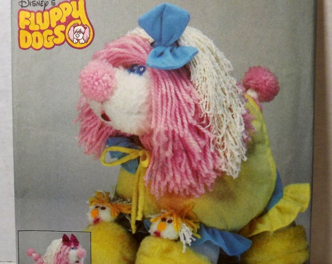 Disney's Fanci Flup Fluppy Dogs Dog Stuffed Toy Yarn Simplicity 7823 ...