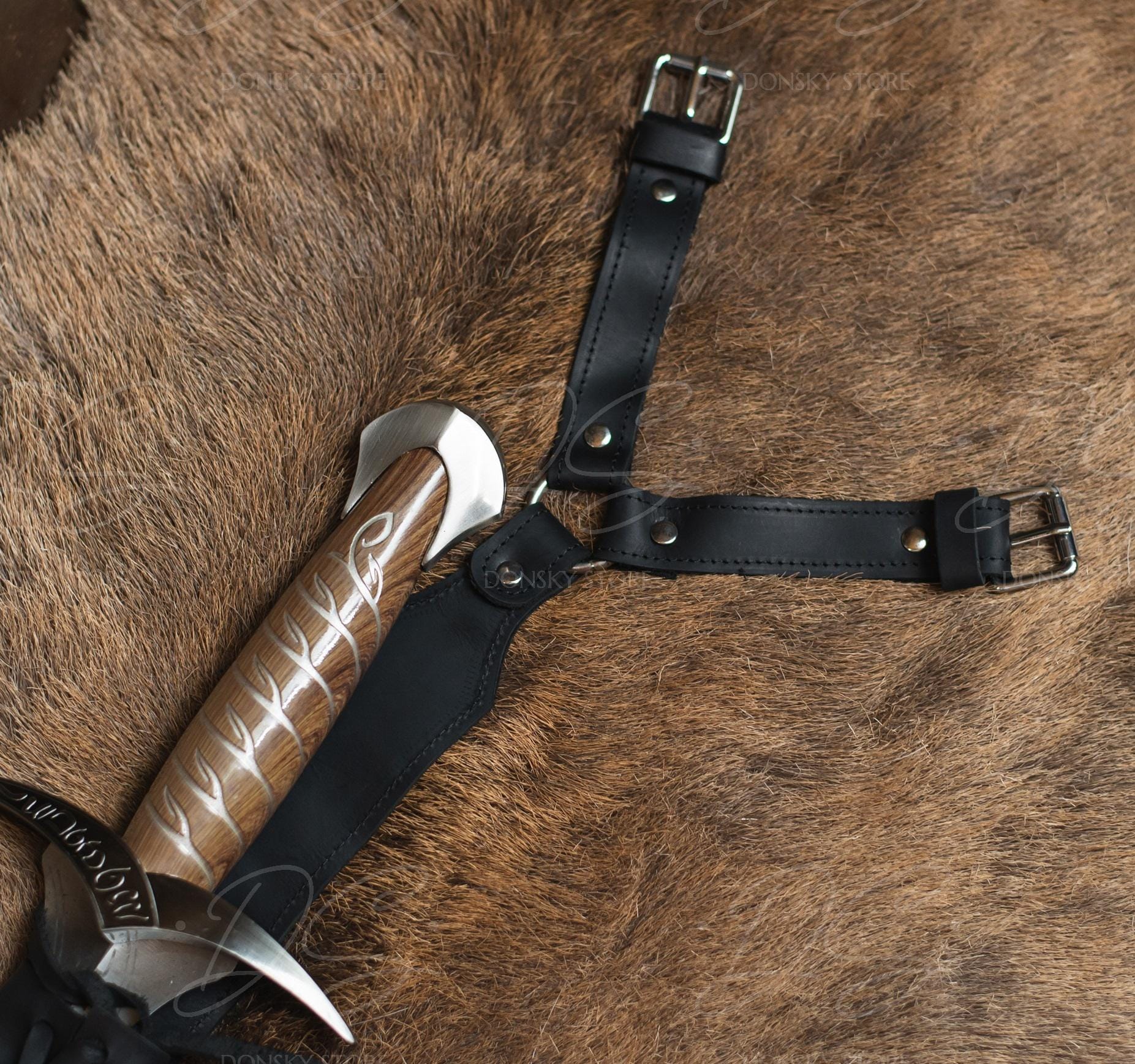 LARP Sword Holder, Sword Back Harness, Back Sword Sheath, Larp Sword ...