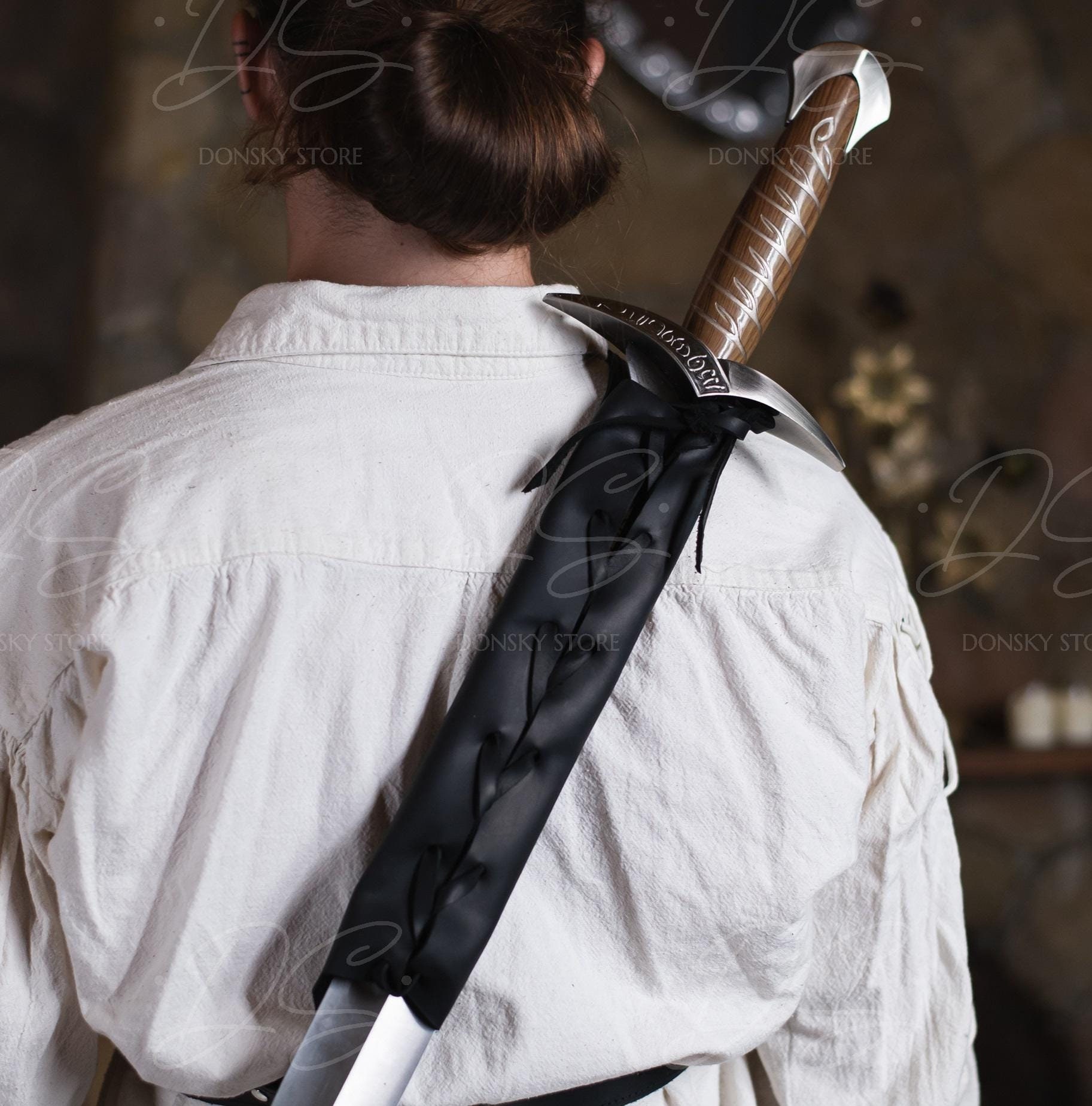 LARP Sword Holder, Sword Back Harness, Back Sword Sheath, Larp Sword ...