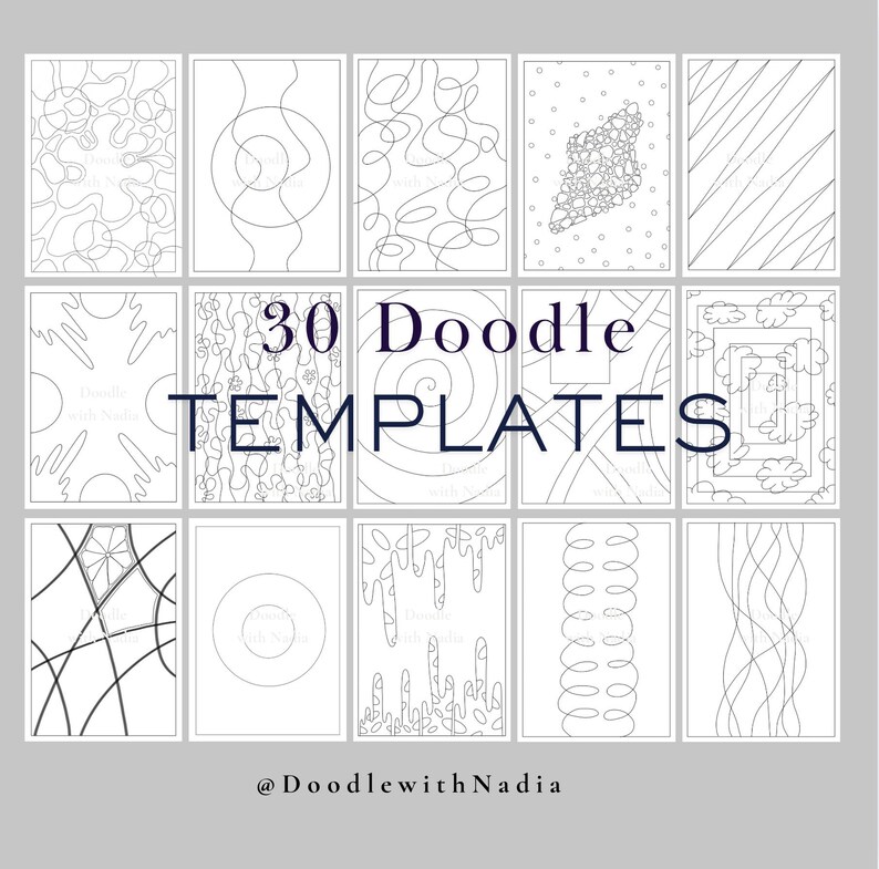 Doodle Templates - Etsy