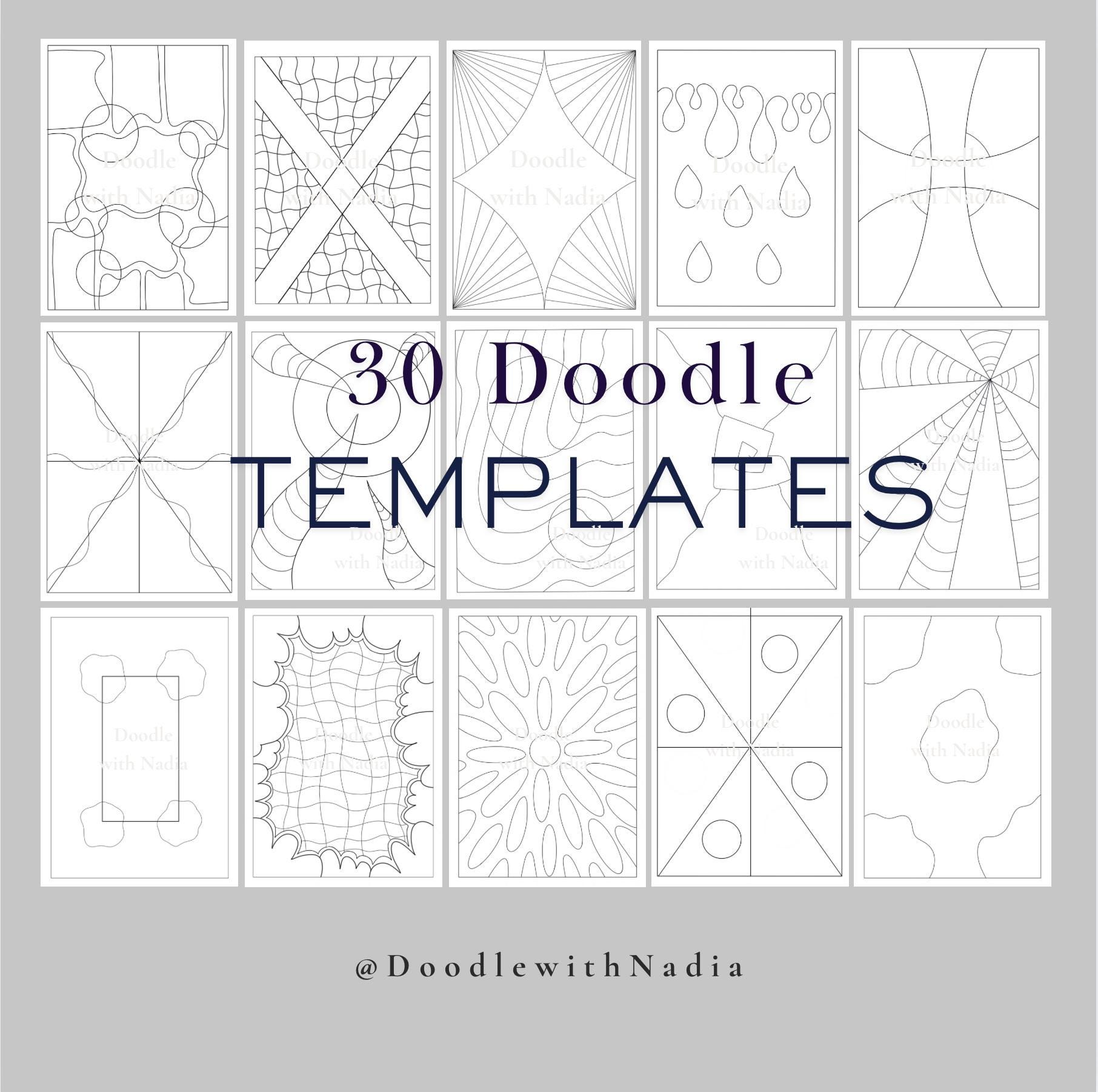 Doodle Templates - Etsy