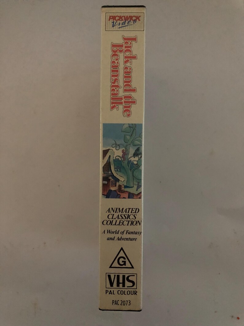 Jack and the Beanstalk VHS Wonderful Animated Classics Fantasy and ...