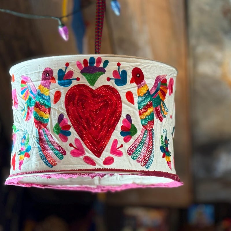 Embroidered Lamp Shade - Etsy