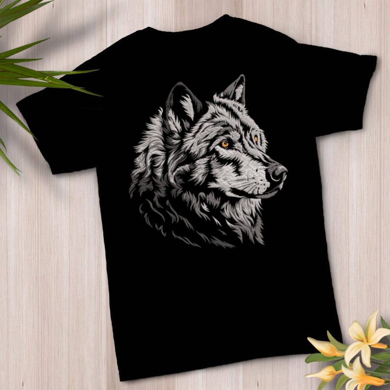 Wolf Embroidery Design – High-resolution Machine Pattern (digital ...