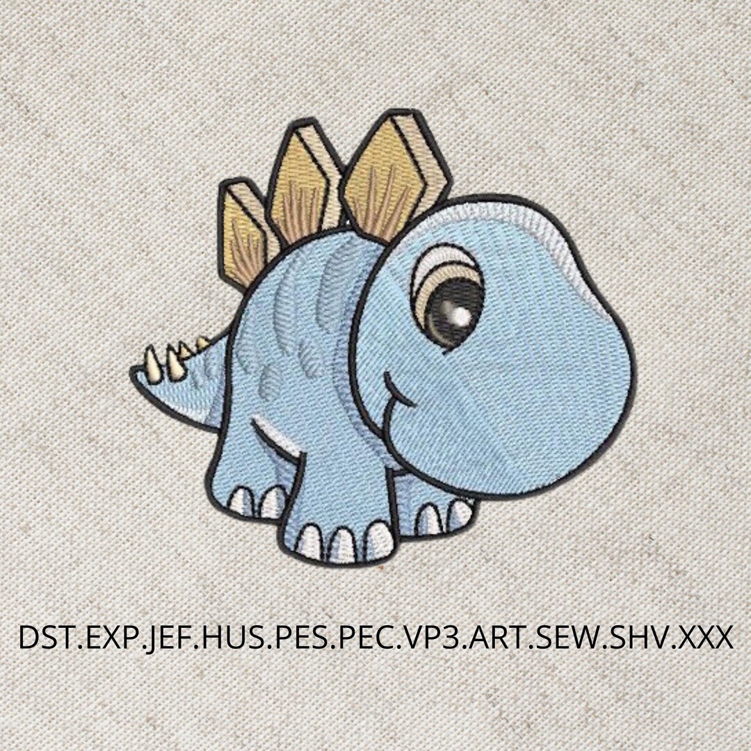 Dinosaur Embroidery – Machine Embroidery Pattern, Embroidery Beginners ...