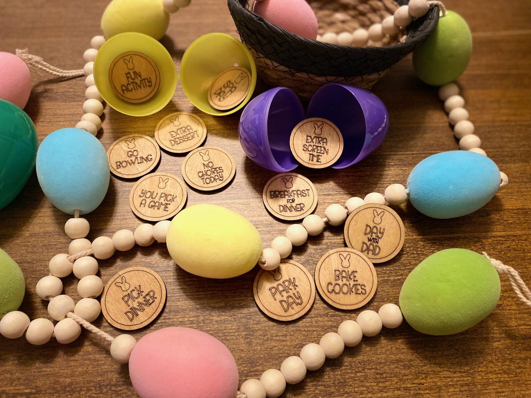 Reward Tokens, Easter Egg Tokens, Chore Tokens, Laser Cut, Prize Tokens ...