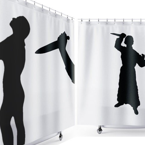 Horror Psycho Shower Curtain Scary Cool Halloween Bathroom - Etsy