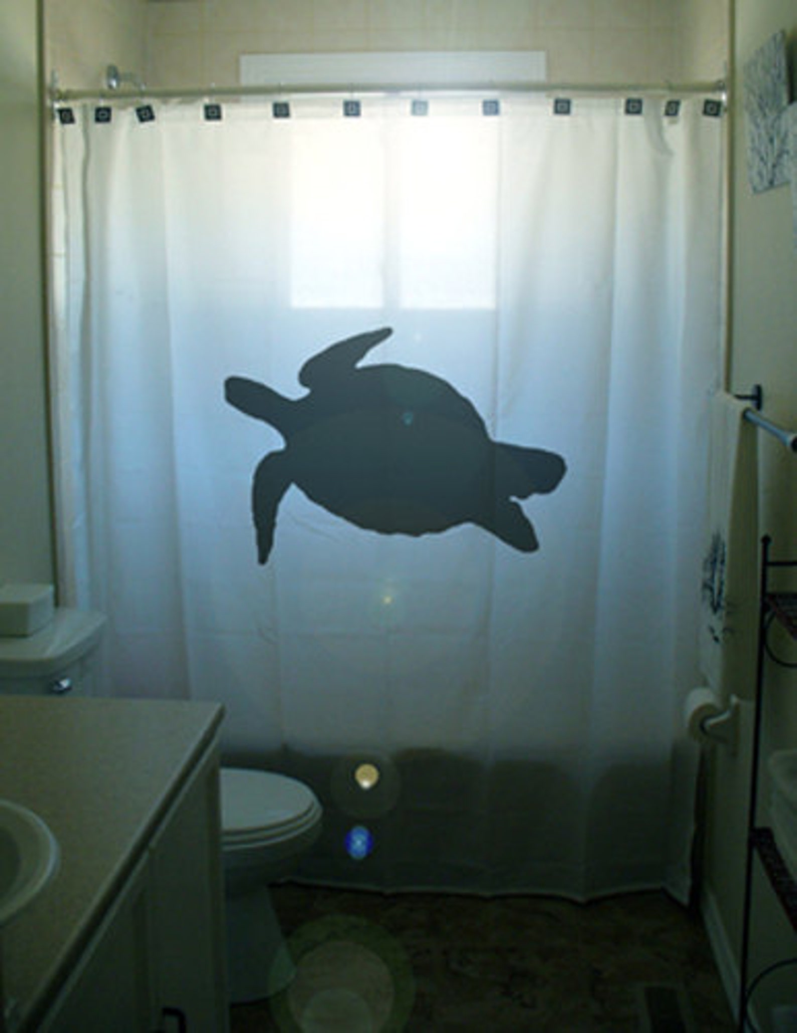 Sea Turtle Shower Curtain Tortoise Bathroom Decor. Extra Long - Etsy