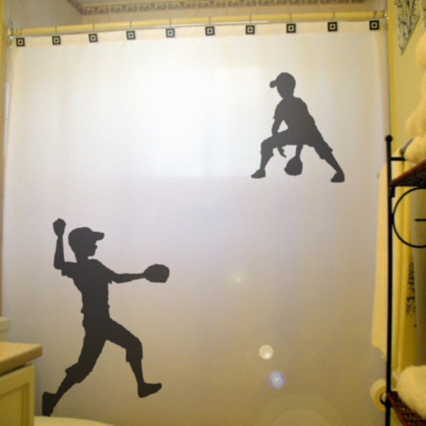 Baseball Shower Curtain - Etsy