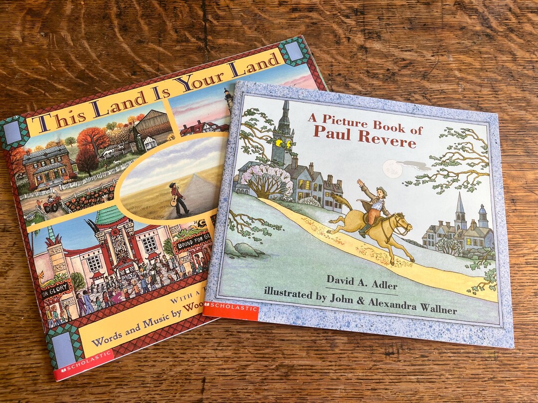 Vintage Children's Books: Paul Revere & This Land is Your Land - Etsy