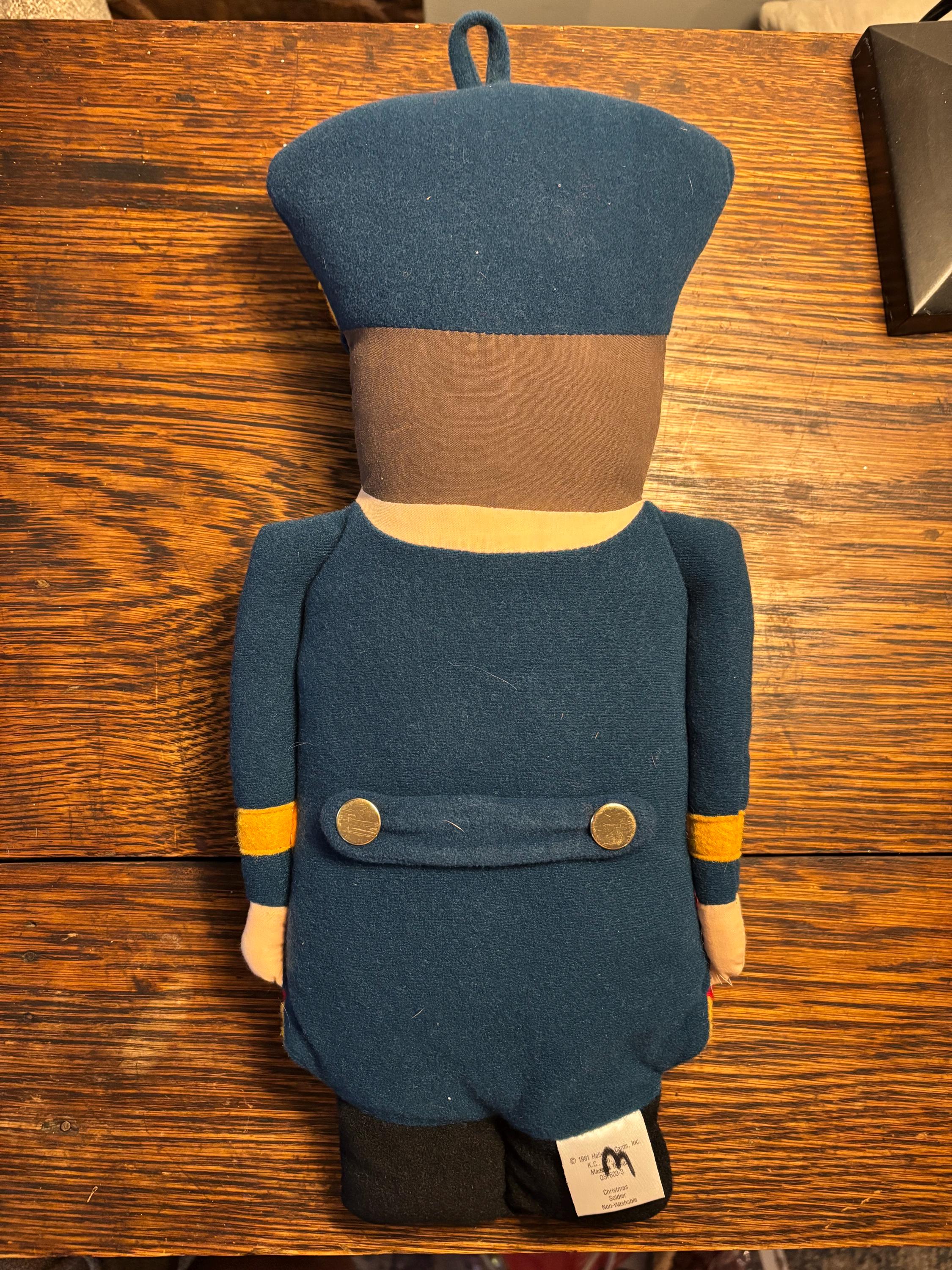 1981 Hallmark Christmas Soldier Plush Wall Hanging - Etsy