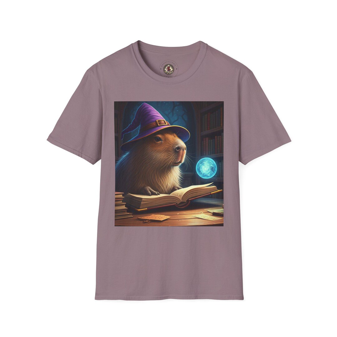 Cute Capybara Wizard T-shirt - Etsy