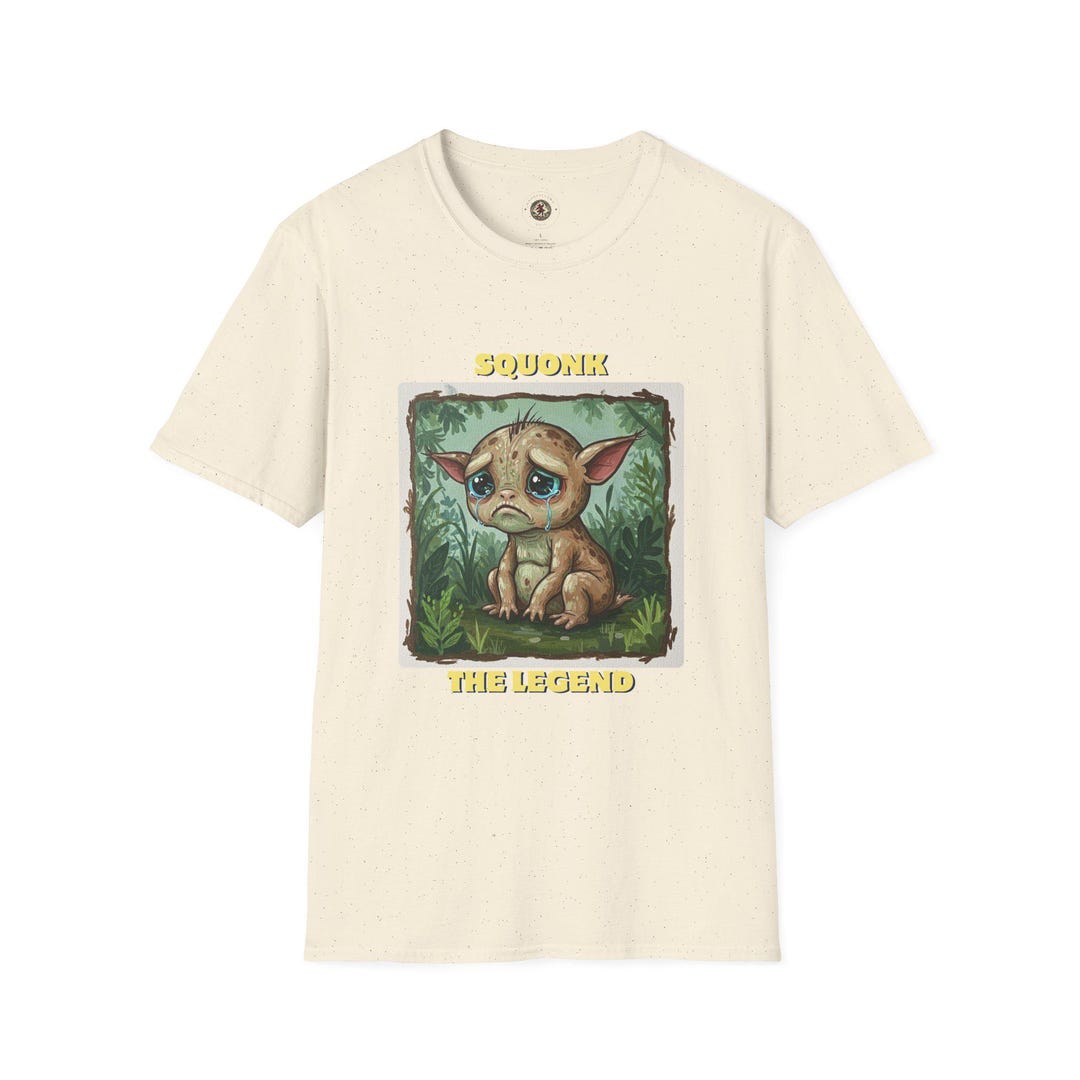 Squonk Cryptid T-shirt, Mythical Creature Tee, Unisex Softstyle Shirt ...