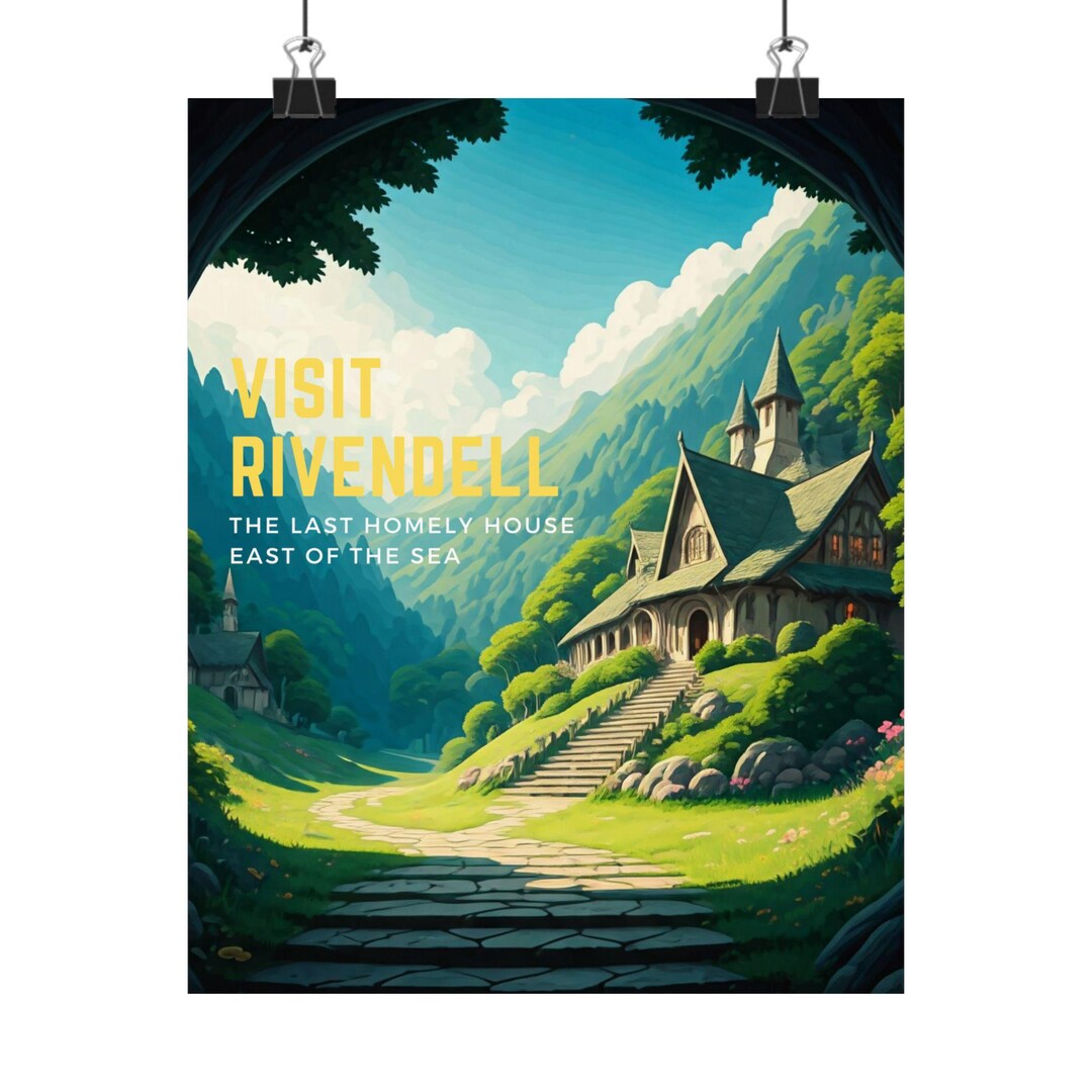 Rivendell Travel Poster, Matte Vertical Posters - Etsy
