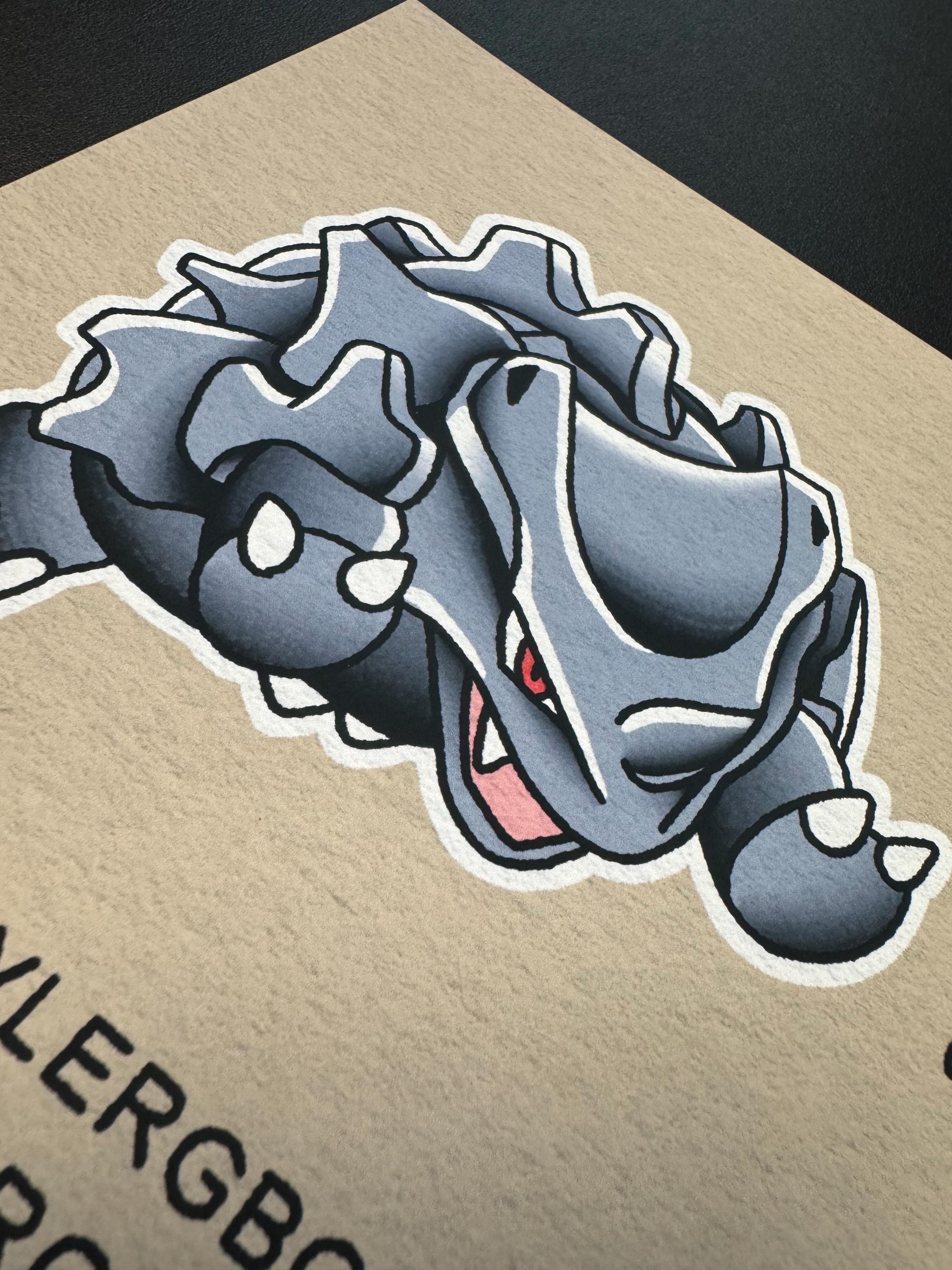 Pokémon Tattoo Flash Sheet “kanto Region 111-112” - Etsy