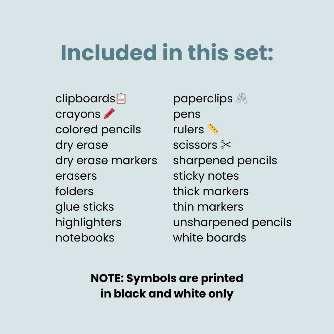 Classroom Organizing Labels - Etsy