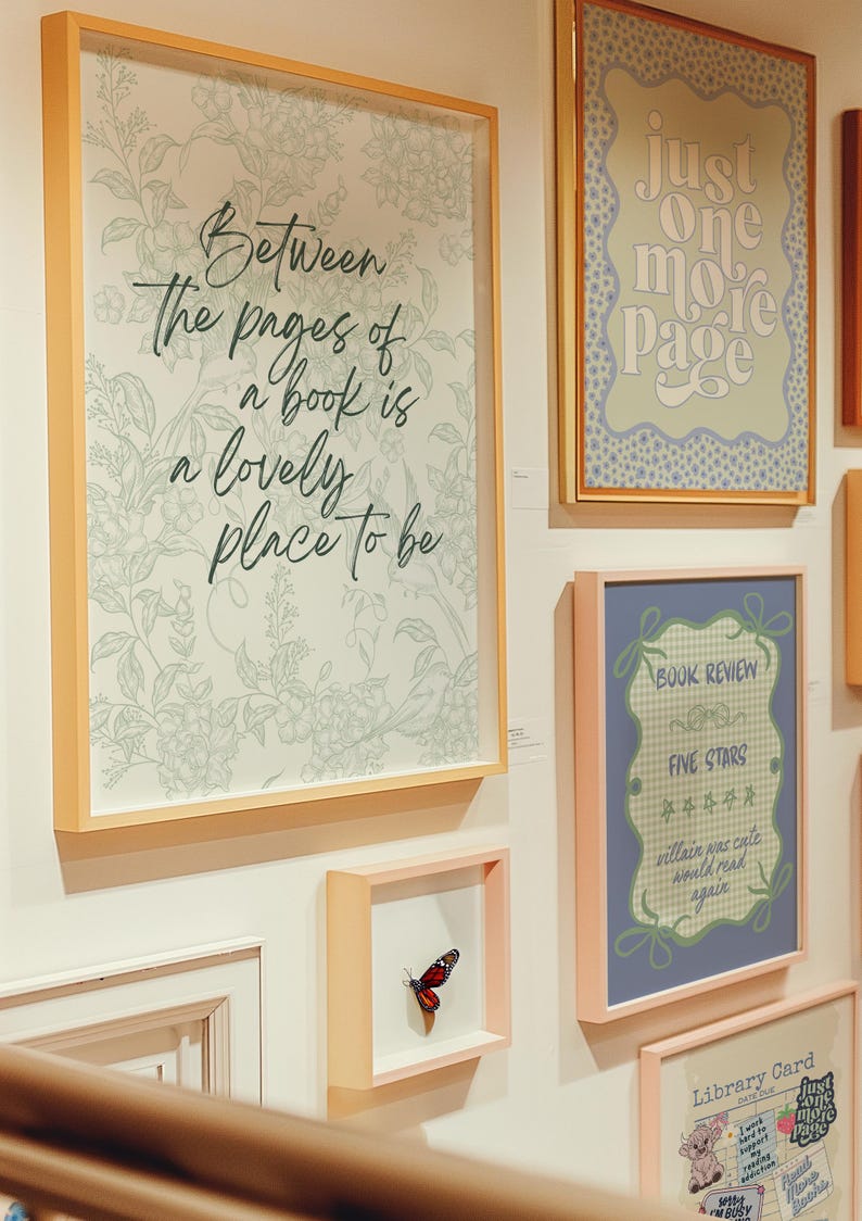 Books Are My Love Language Bookish Wall Art Poster | Reader Gift Idea ...