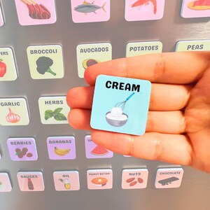 75 Pcs Fridge Food Tracker Magnets, Meal Planner, Grocery Tracker ...