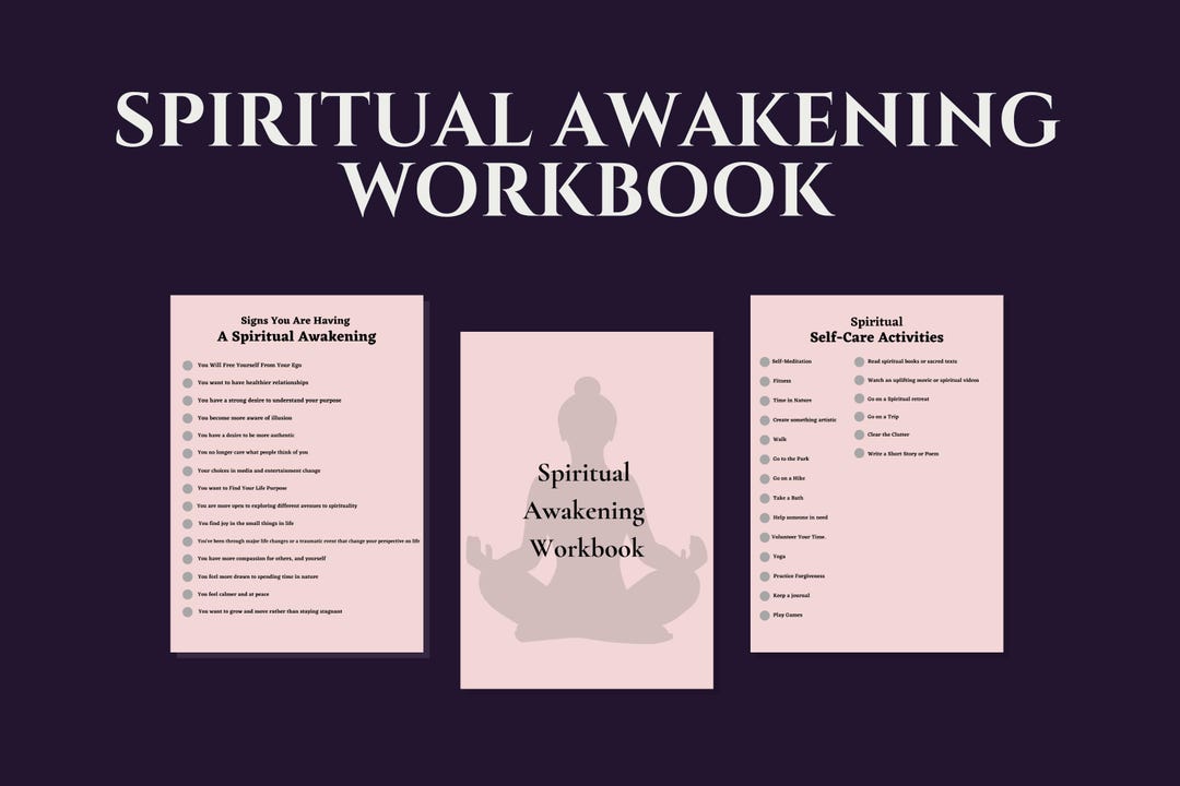 Spiritual Awakening Digital Planner Self Love Guided Journal Shadow ...
