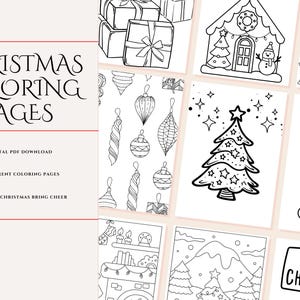 Printable Christmas Activity Booklet Christmas Coloring Sheets Holiday ...