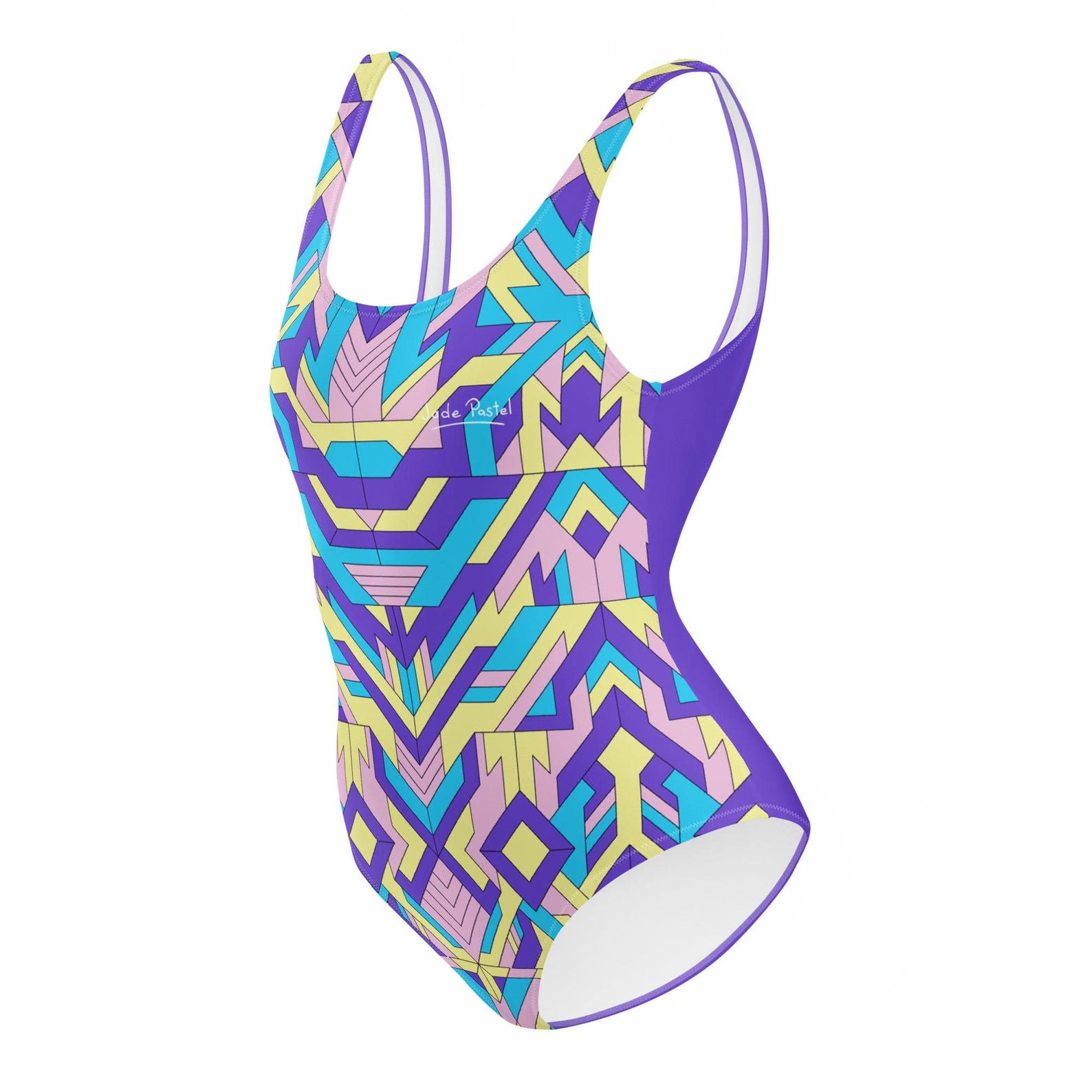 One-piece Swimsuit Woman Original Print Futuristic Psychedelic Rave ...