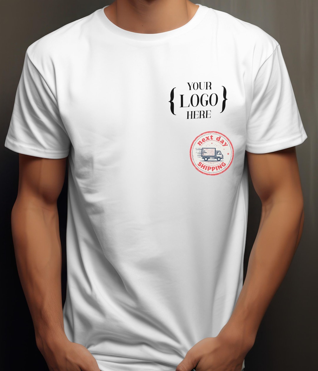 Logo Shirt Custom Front Back Design Personalized Logo Tee for ...