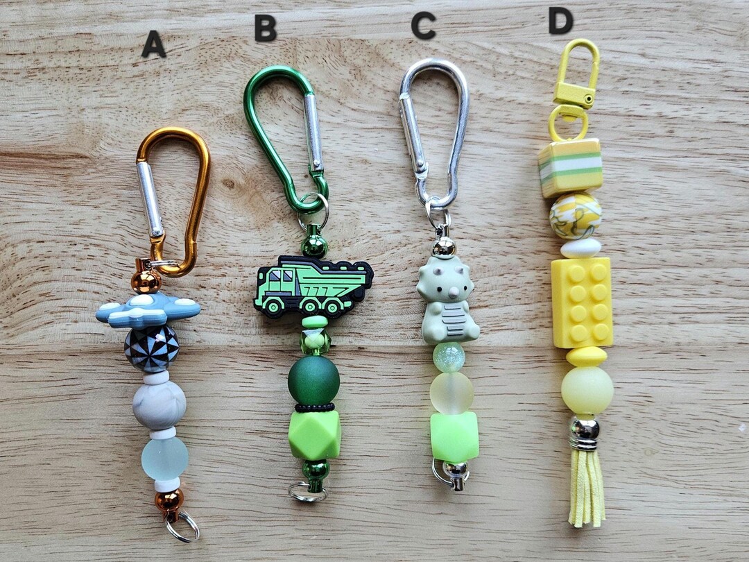 Beaded Keychains of Toy Themes | Kids Keychain | Kids Gift | Toys - Etsy