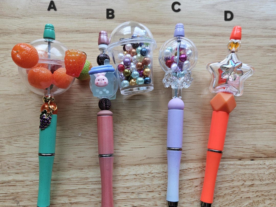 Shaker Beaded Pens! | Candy | Fruits | Boba - Etsy