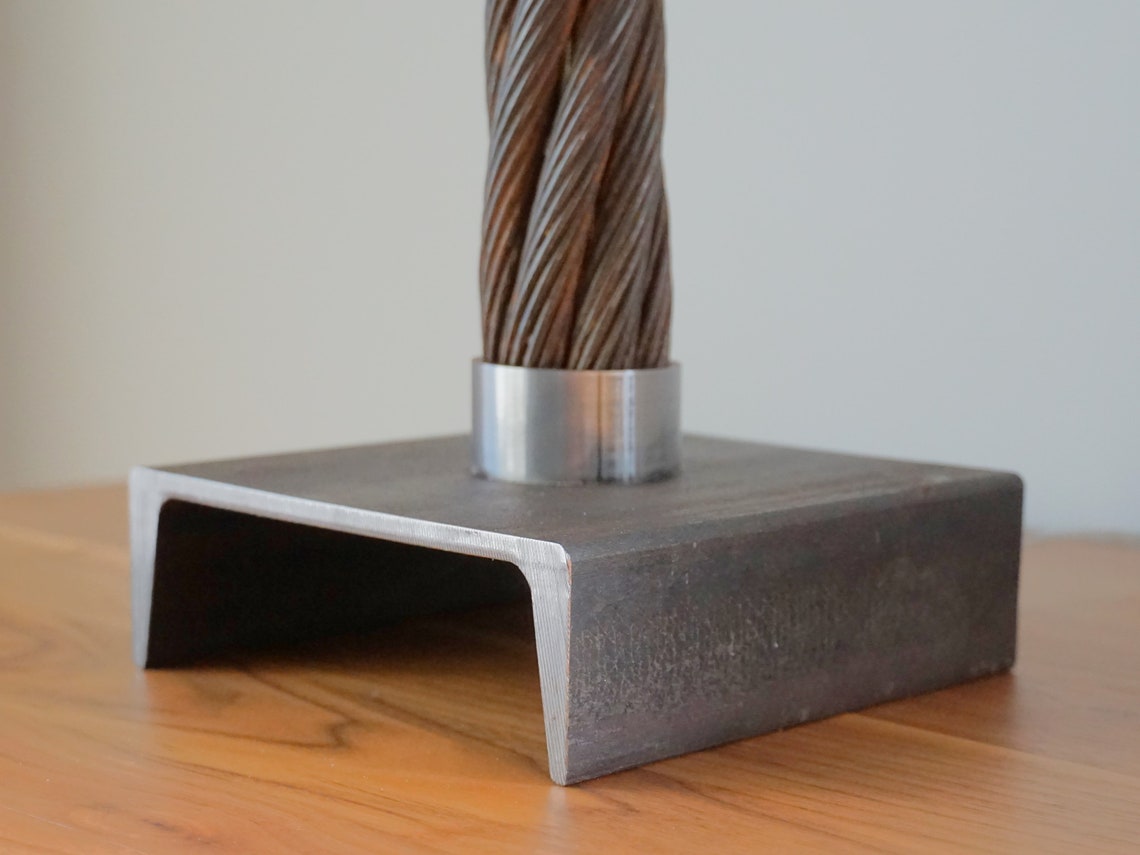Lift Lamp: Recycled Ski Chairlift Cable Desk Lamp - Etsy