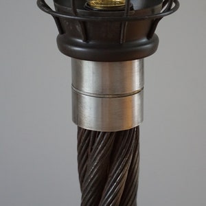 Lift Lamp: Recycled Ski Chairlift Cable Desk Lamp - Etsy
