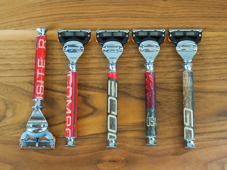 Handmade Recycled Ski Pole Shaving Razor Handle for Gillette Fusion - Etsy