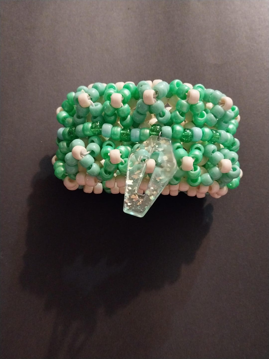 Green Mini Rotator Cuff, EDM Rave Kandi Cuff Kandi Bracelet - Etsy