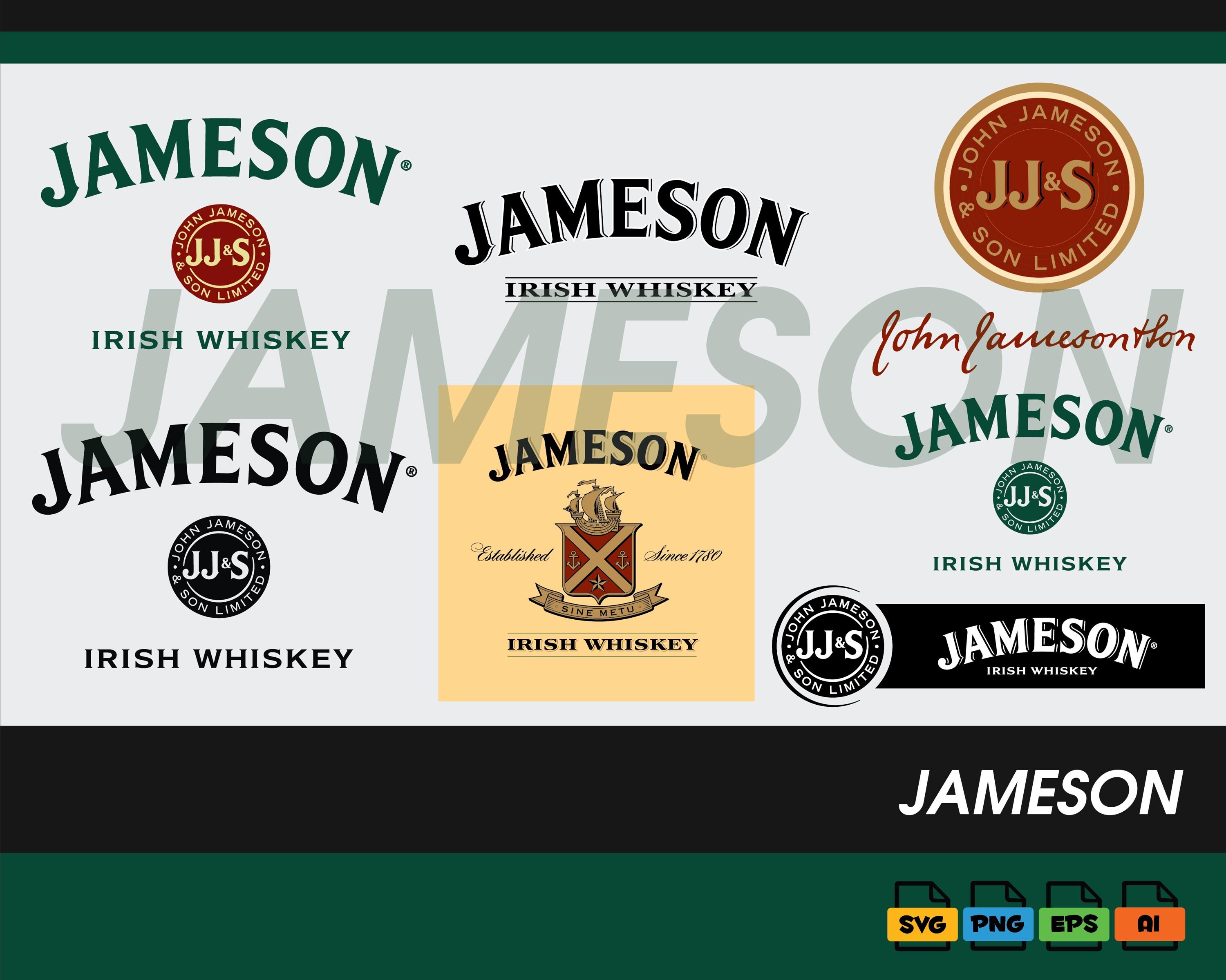 JAMESON SVG and PNG Files - Etsy Canada