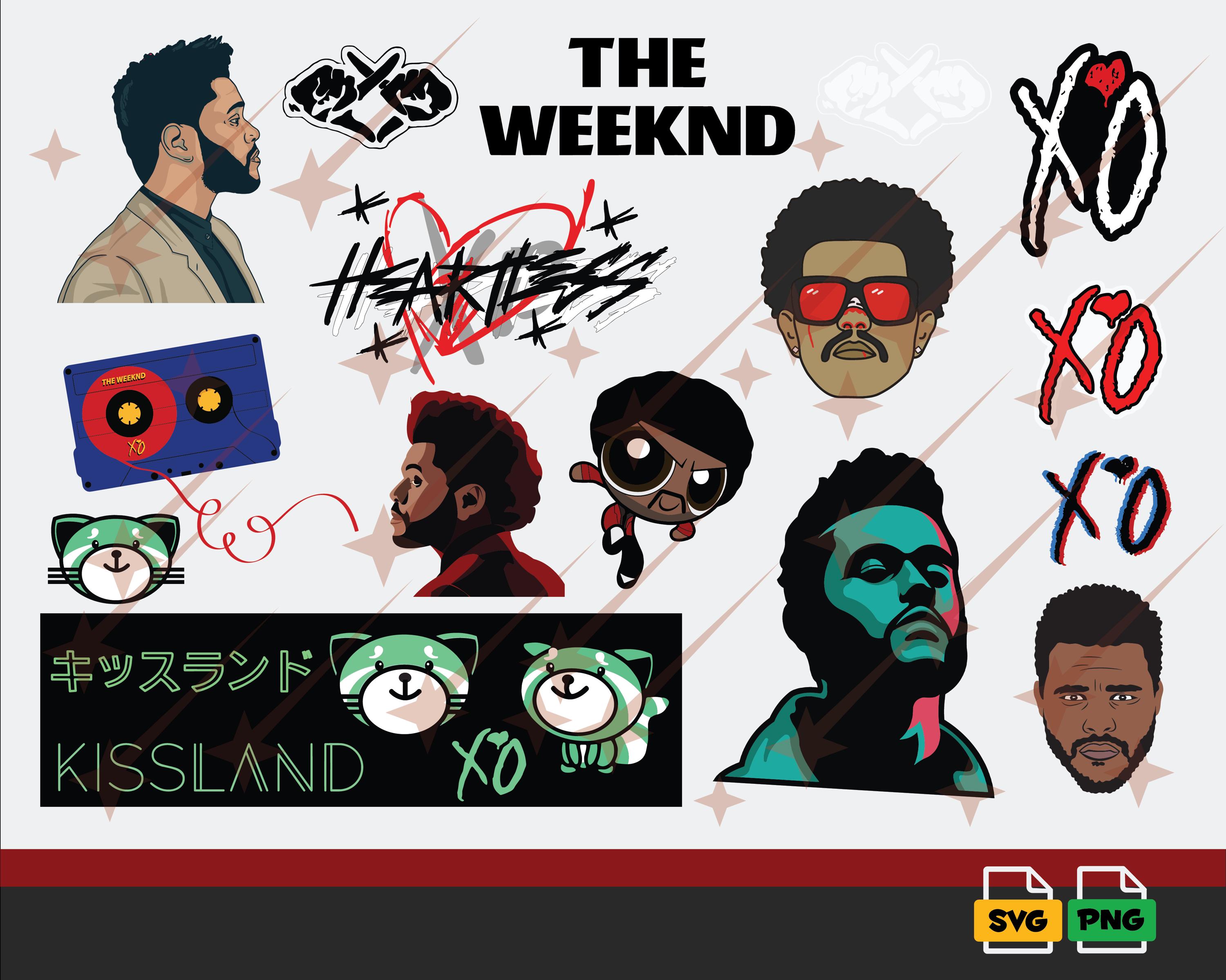 WEEKND SVG and PNG Files - Etsy